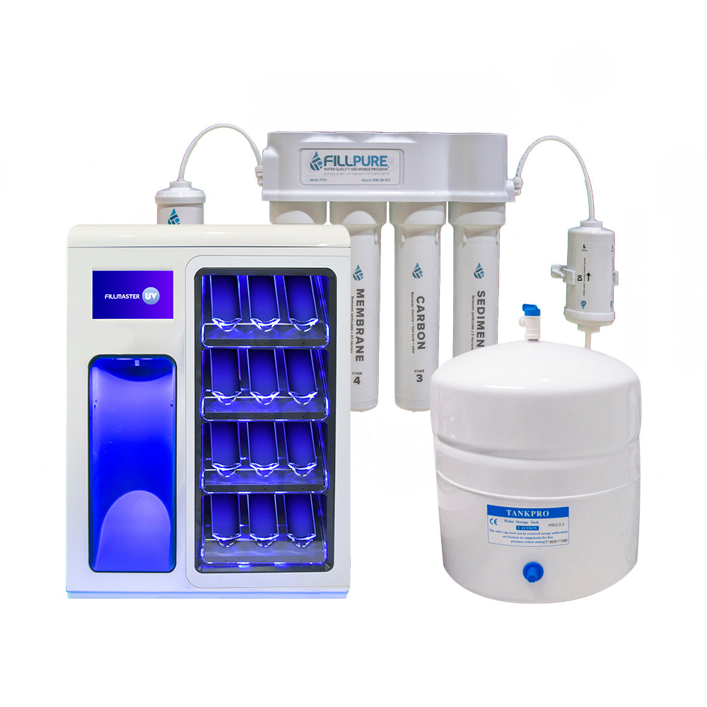 FLAVORx Fillmaster UV Pro water dispenser, digital reconstitution devi ...